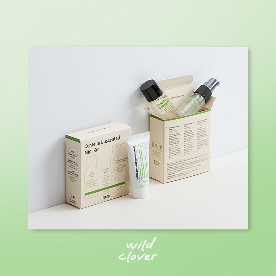 PURITO : แท้สแกนได้ centella unscented mini kit ; toner 30ml + purito ...