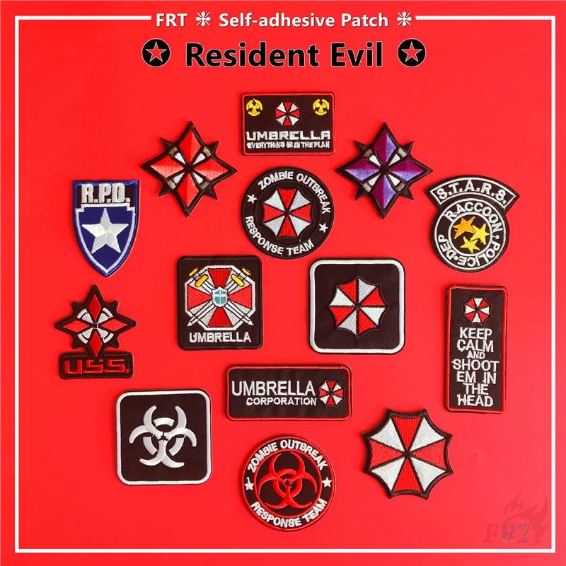 ☸ Resident Evil：Umbrella Corporation / USS / RPD Self-adhesive Sticker ...