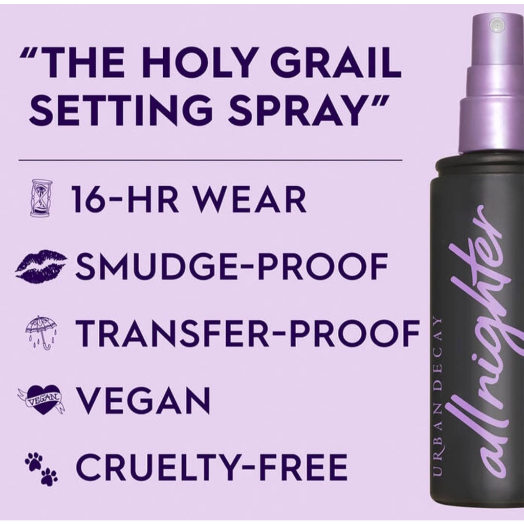 (แท้)Urban Decay Travel size All Nighter Makeup Setting Spray (30 ml) - ploy.beauty.store - ThaiPick