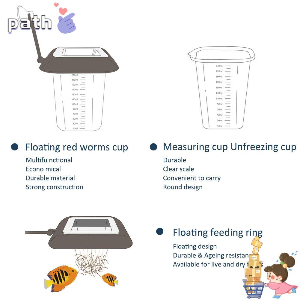 PATH High Quality Feeding Cup Durable Fish Tank Supplies Fish Feeder ...