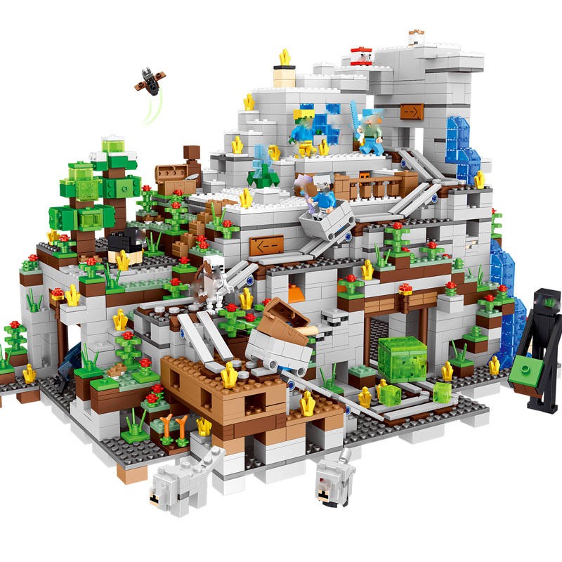minecraft/ Lego Minecraft Building Blocks Village House ประกอบของเล่น ...
