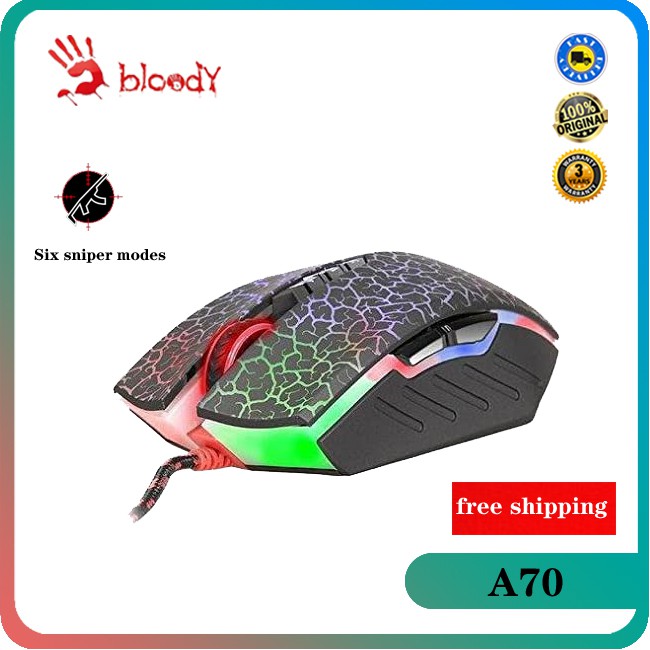 A4Tech Bloody A70 Usb เมาส์สําหรับเล่นเกม - pe39n3ylx6 - ThaiPick