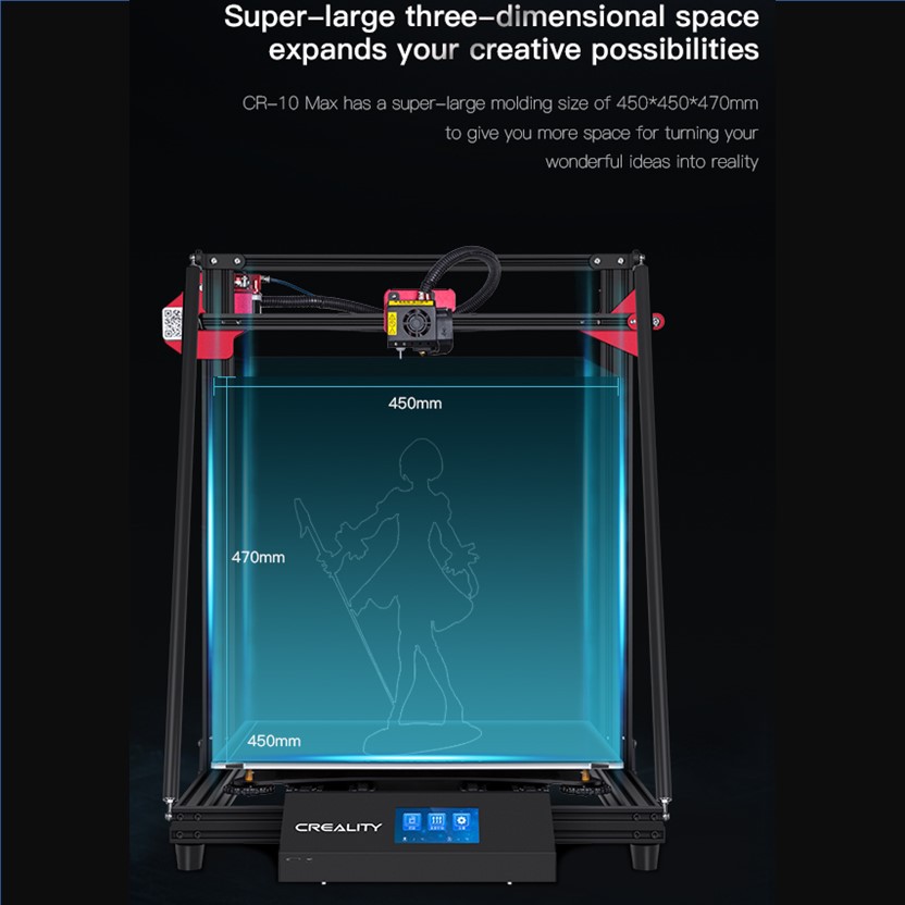 【Ready Stock】Creality CR-10 Max 3d printer (+++) DOA7 | Shopee Thailand