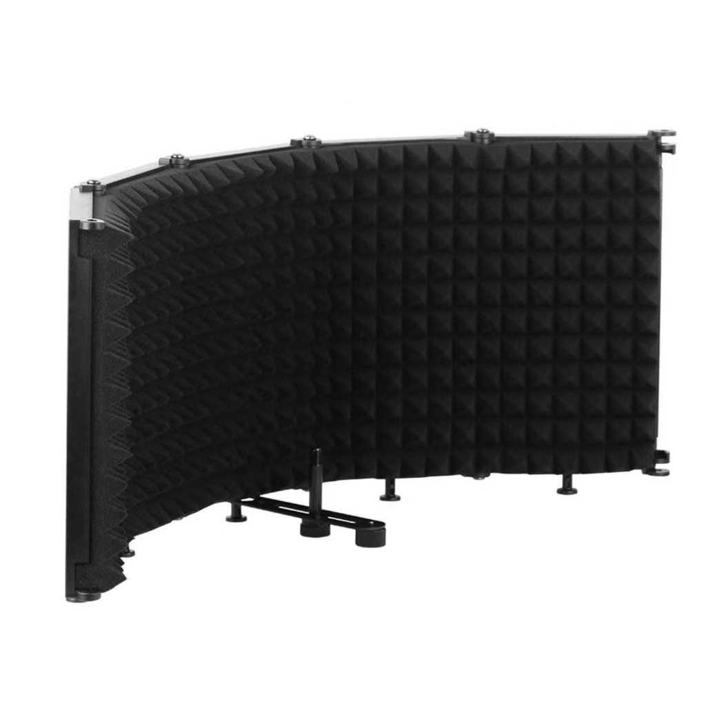 5 แผ่นพับสตูดิโอไมโครโฟนแยก พร้อมขาตั้ง2.1เมต Professional ปรับความสูง ...