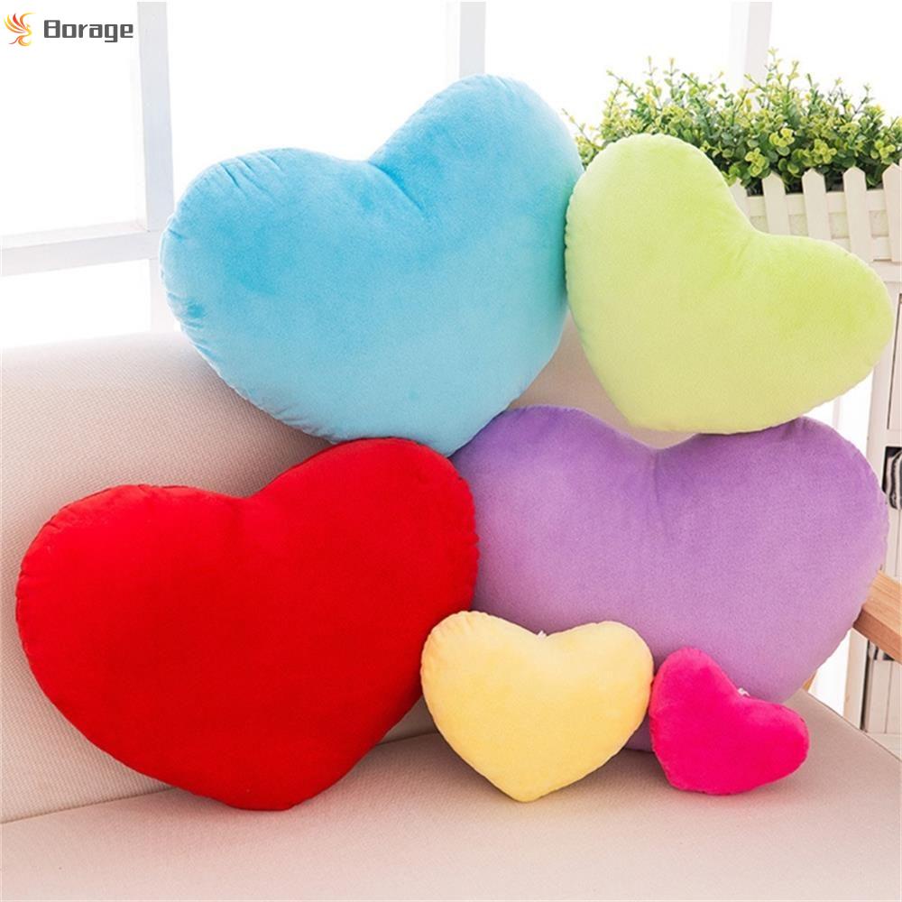 Borage Hot Heart Plush หมอนตุ๊กตารูปหัวใจสีแดงสีชมพูสําหรับตกแต่งบ้าน ...