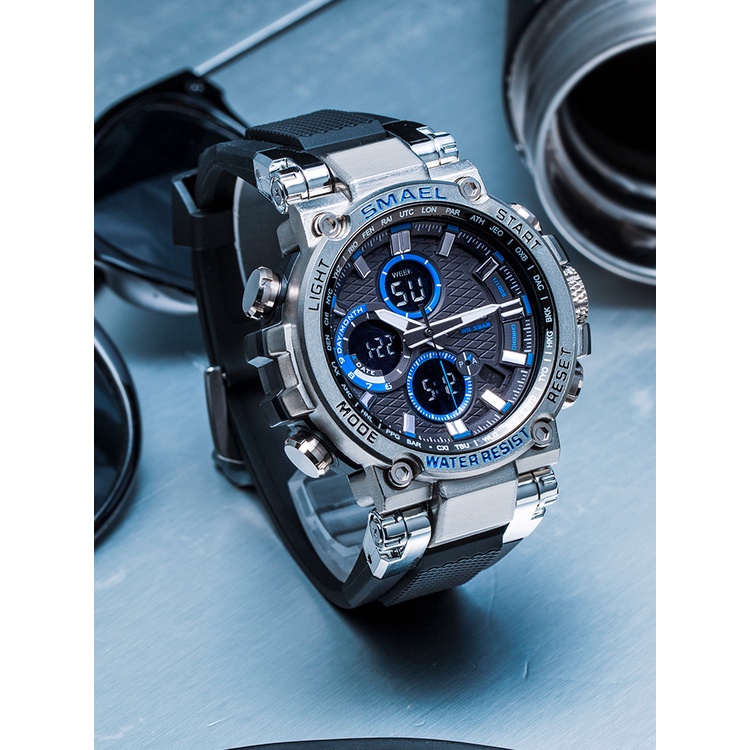 SMAEL 1803 Sport Watch Men Watches Waterproof 5Bar Dual Time Men39s ...