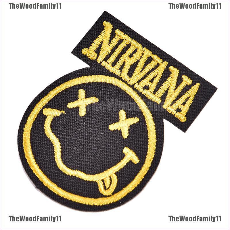 THF nirvana badge mend decorate patch jeans jackets bag clothes apparel ...