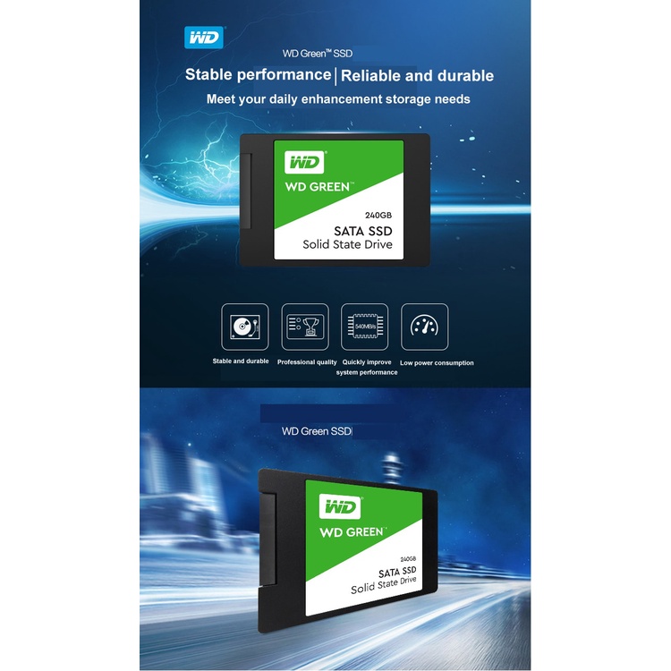 Local WD SSD 120GB 240GB SATA 3 2.5 inch Internal Solid State Drive ...