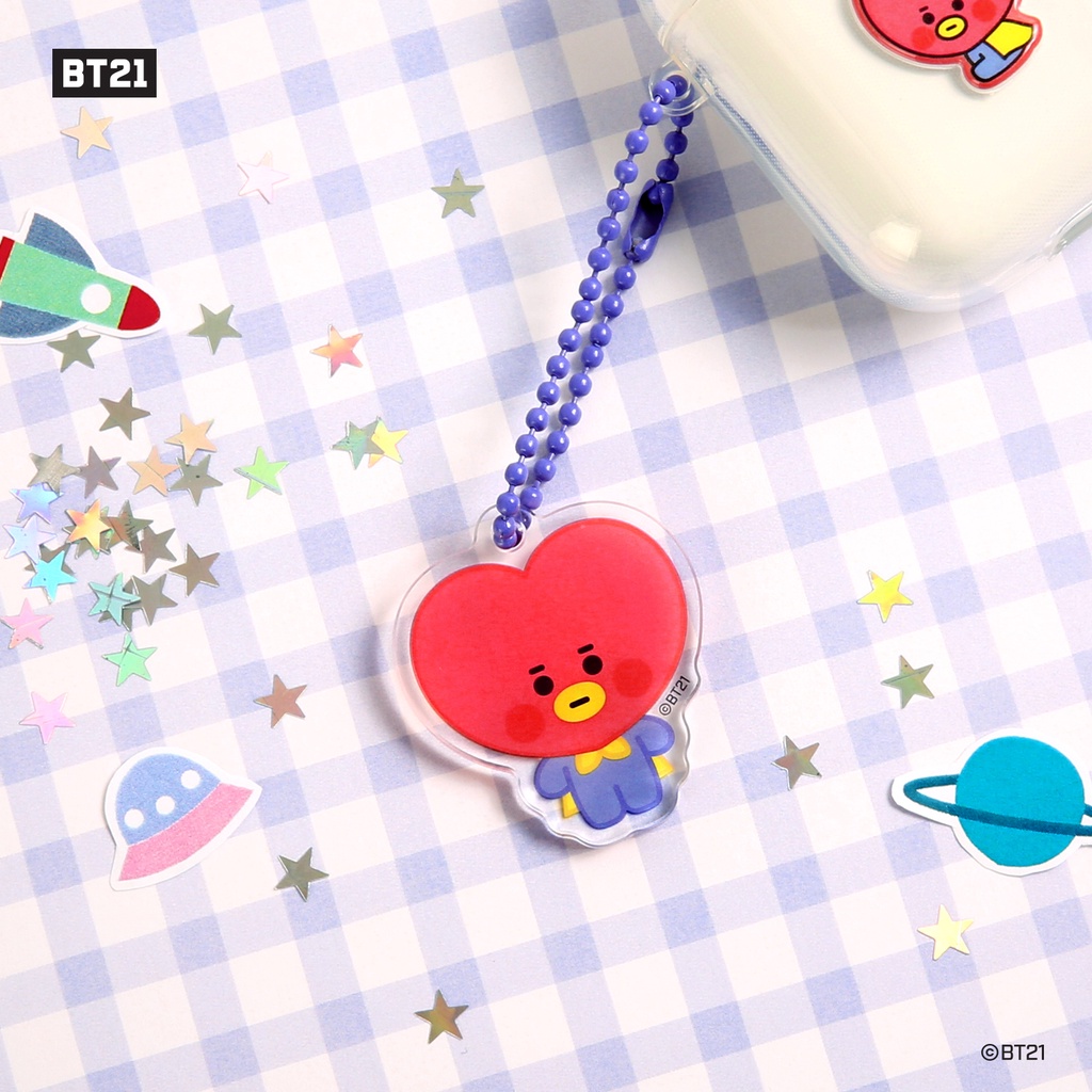 พวงกุญแจ BT21 BABY ACRYLIC SIMPLE KEYRING สินค้าพร้อมส่ง - amampaamp - ThaiPick