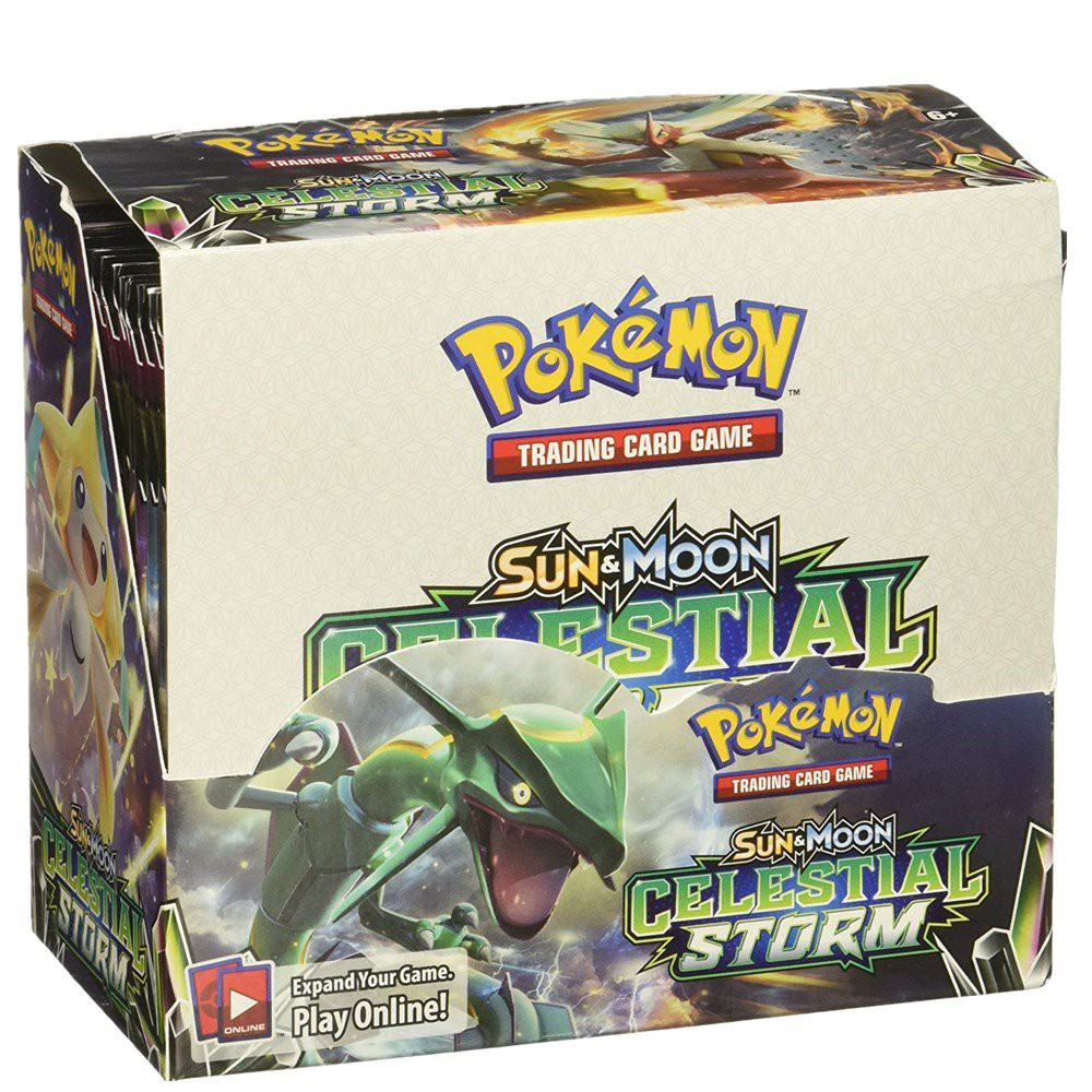 324 Cards Pokemon TCG: Sun & Moon Celestial Storm 36-Pack Booster Box ...