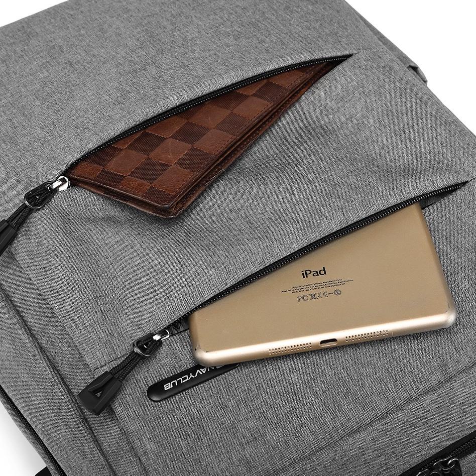 ใหม่ RESTOK กระเป๋าเป้สะพายหลัง ใส่แล็ปท็อป HFFE USB ได้ถึง 15 นิ้ว ...