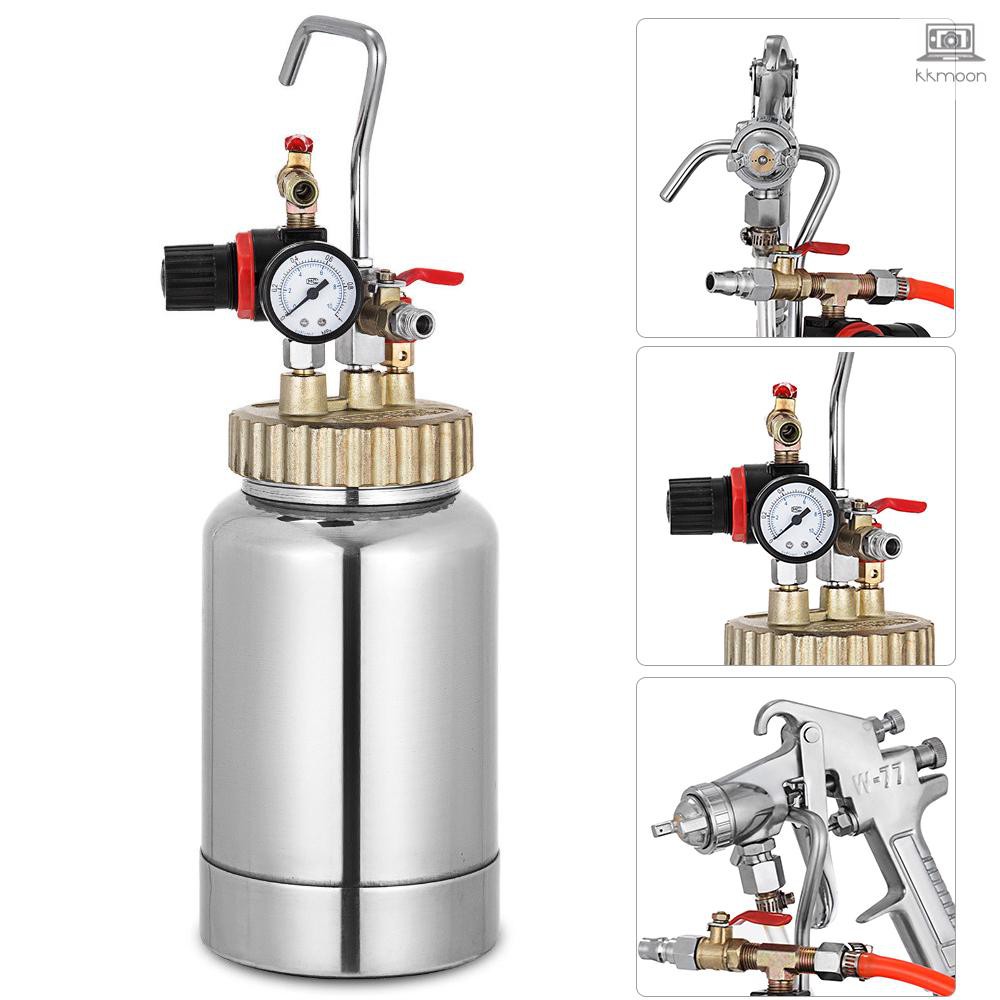 2L Pressure Pot Tank with Air Spray Gun and Regulator for Natural Stone ...