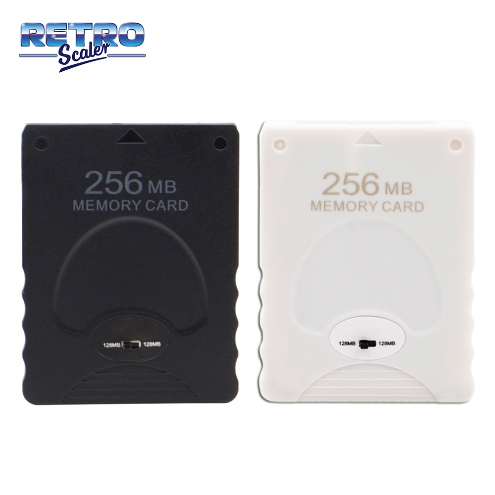 การ์ดหน่วยความจำBlack and White 256MB Emty Memory Card Save Game Data ...