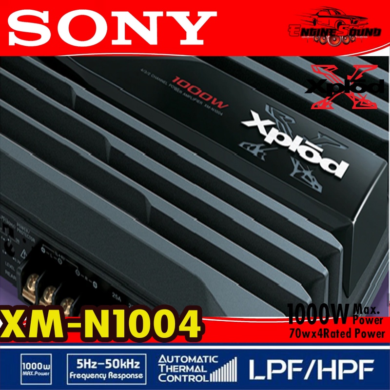 SONY XM-N1004 POWER AMP 4CH กำลังขับ 1000 W. เพาเวอร์แอมป์ 4ชาแนล Class ...