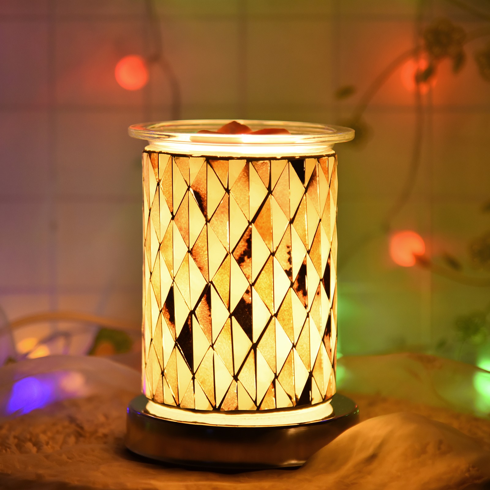 HZN3-Removable Aroma Burner Light Aromatherapy Tarts Holder Light ...