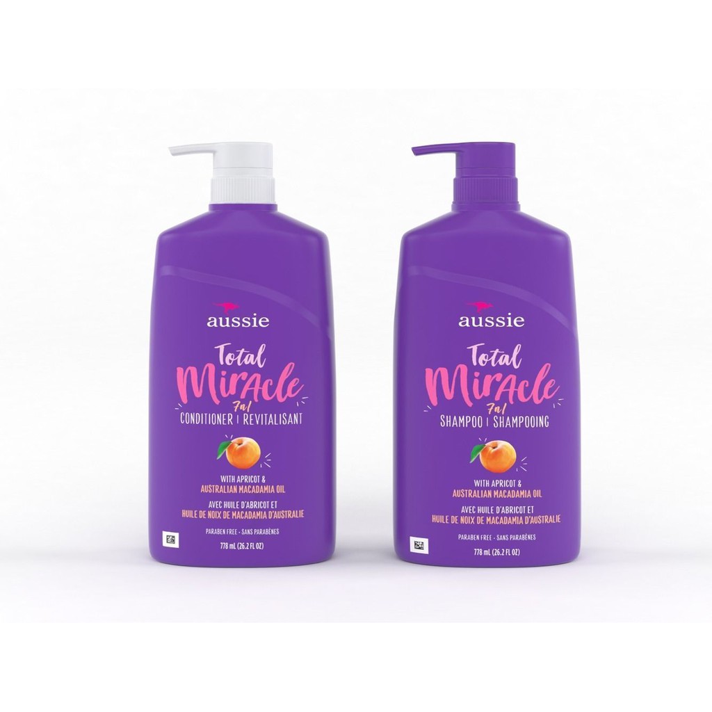 Aussie Total Miracle 7 n 1 Shampoo & conditioner ขนาด 778 ml. แชมพู และ ...