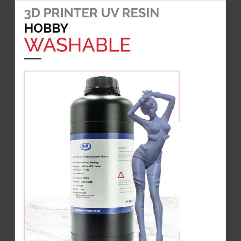 Resin 3D Printer UV Washable HOBBY Rigidity Toughness Water WashCuring ...