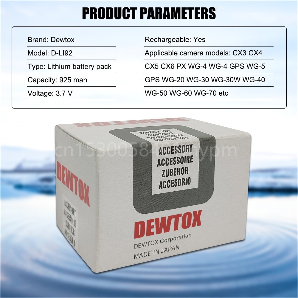 925mAh 3.7V D-Li92 DLi92 Li-ion Camera Battery for Brand Camera XZ-1 SP ...