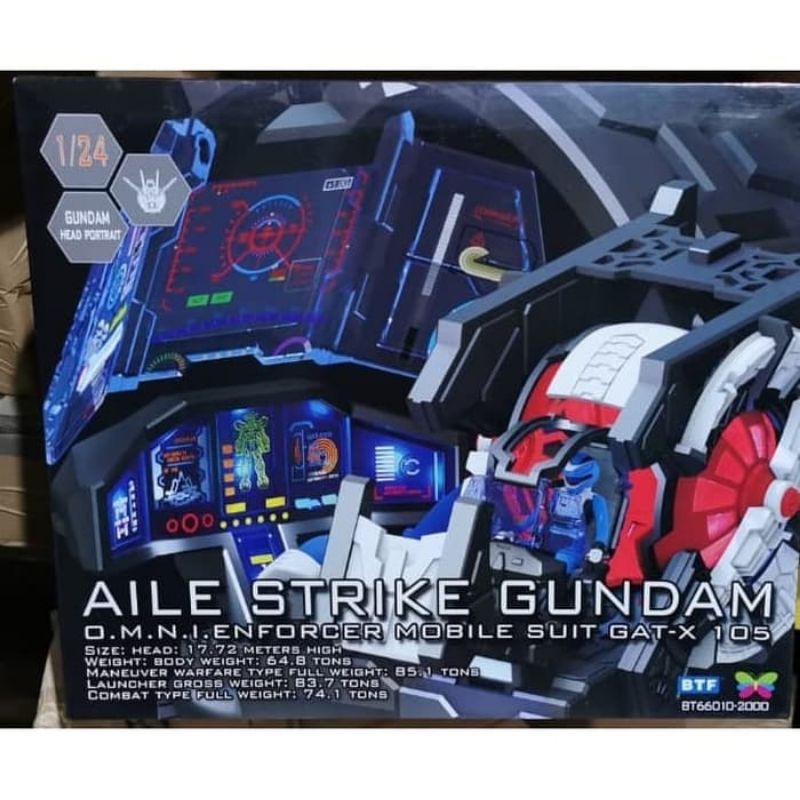 BTF 1/24 Aile Strike Gundam Head + Cockpit Set gundam | Shopee Thailand