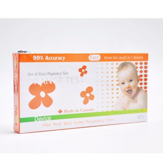 ที่ตรวจครรภ์ ORANGE TEST PREGNANCY TEST DEVICE แบบหยด | Shopee Thailand