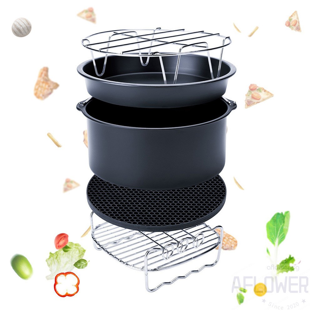 5-Set Air Fryer Accessories for Gowise Phillips Cozyna Fit 3.7-5.8QT ...