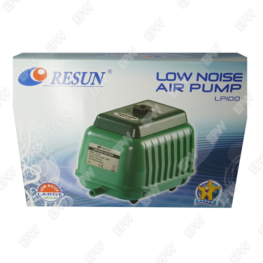Resun LP-100 ปั๊มลมลูกสูบ ปั๊มอ๊อกซิเจน ปั๊มลมตู้ปลา ปั้มลมบ่อปลา รับ ...