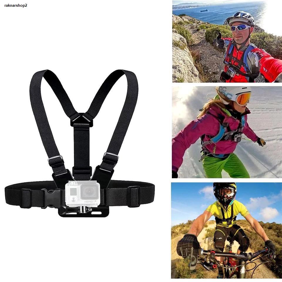 จัดส่งจากประเทศไทยﺴสายคาดอกพร้อมอุปกรณ์ GoPro Chest Strap Belt Body ...
