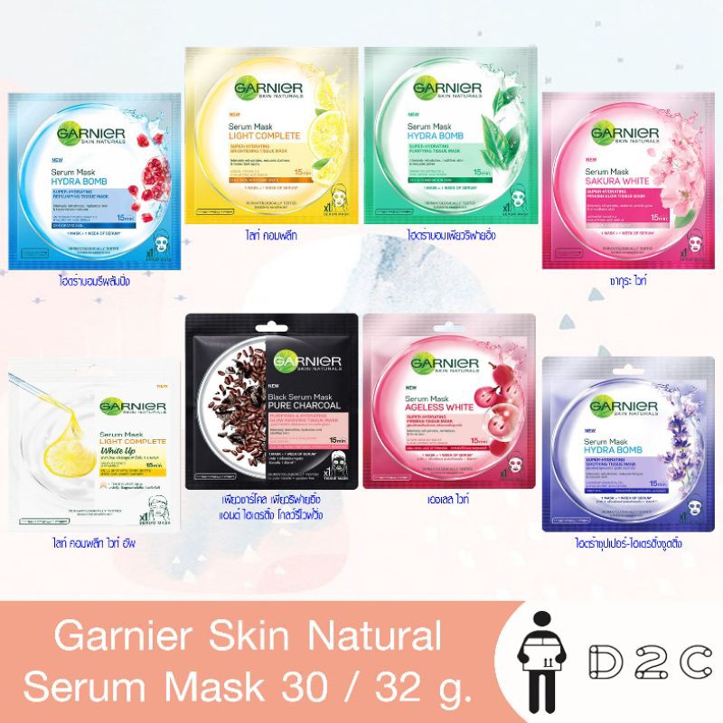 Garnier Men Turbo Bright Spotless Serum SPF50 40ml การ์นิเย่ เมน เทอร์ ...