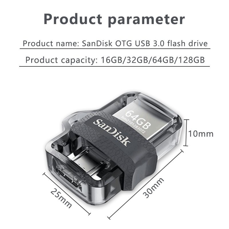 Local OTG USB 30 Dual Mini PenDrive 128GB USB Flash Drive 32GB Pendrive ...