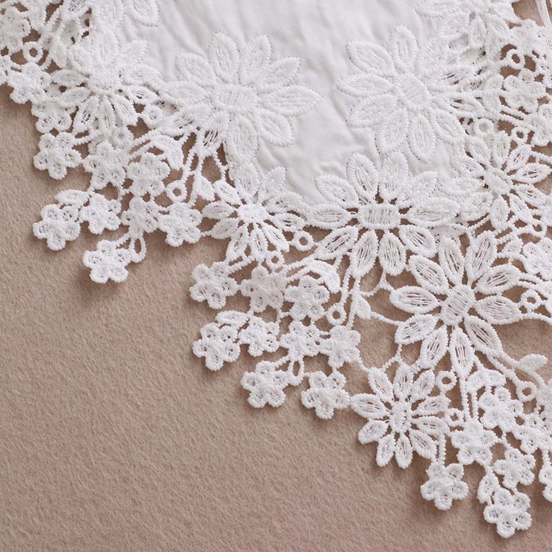 ผูกFashion Cotton Lace Big Lael Doll Fake Collar for Women Removable ...