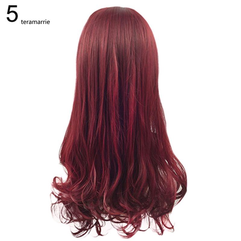 TMAR_Women Fashion Lolita Curly Wavy Long Full Wig Heat Resistant ...