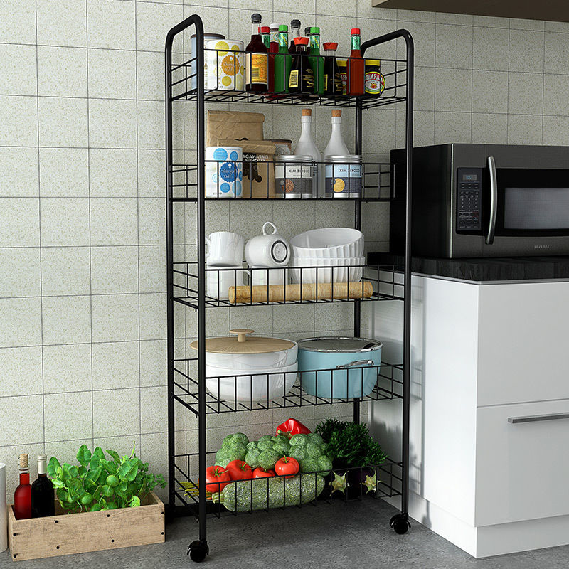 Vegetable Rack Fruit Basket Rack Kitchen Storage Rack Gap Mobile Gap ...