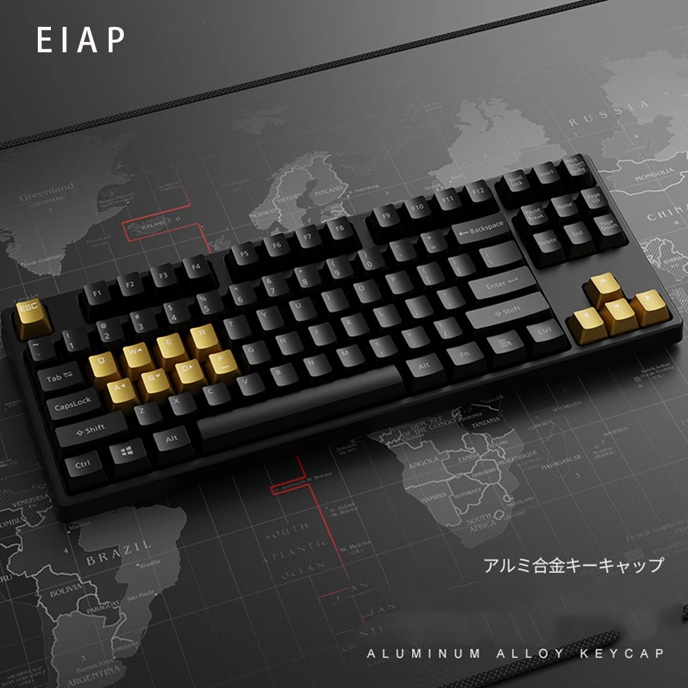 คีย์บอร์ด:Mechanical Keyboard Metal Keyca ESC ersonality Single ...