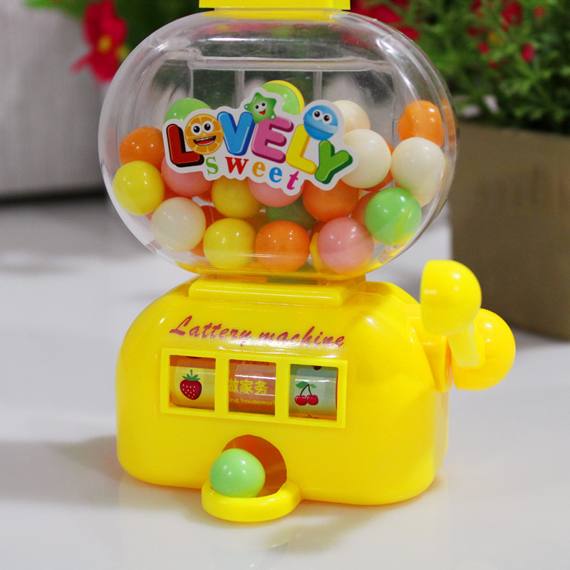 Childrens candy machine toy fruit lottery machine mini beverage vending ...
