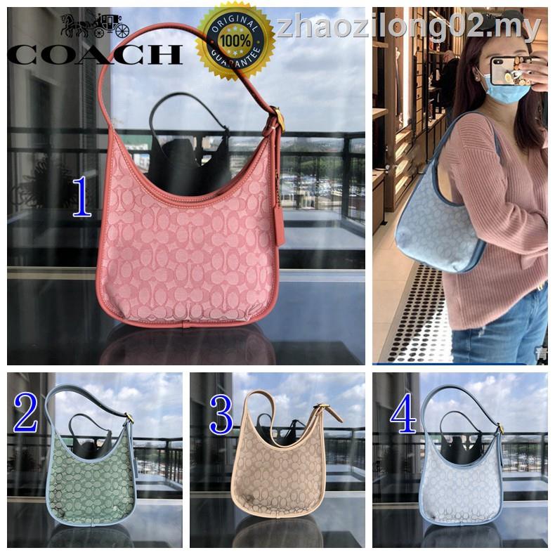 Coach ใหม่ กระเป๋าถือ กระเป๋าสะพายไหล่ ผ้าแคนวาส ลายโลโก้ สไตล์เรโทร ...