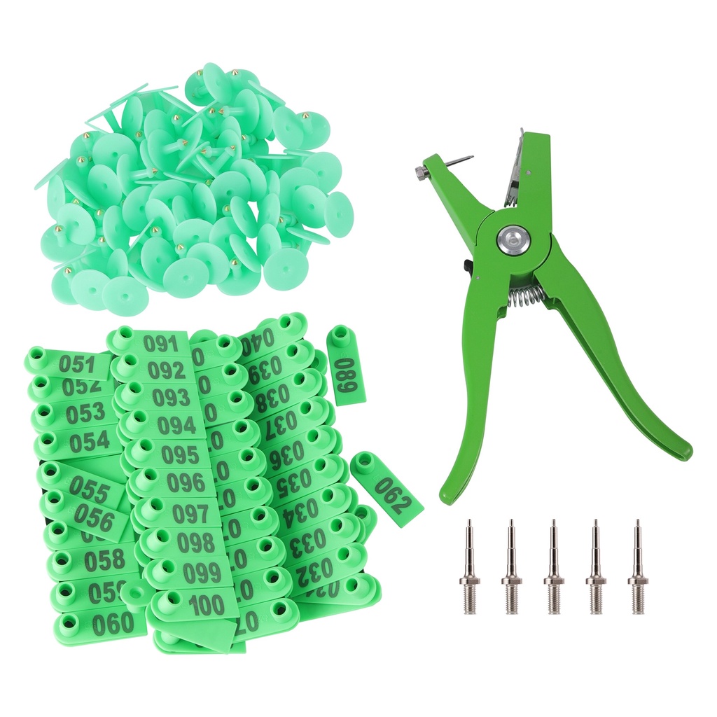 Ear Tag Set Sheep Marker Applicator 001-100 Ear Tags For Goat ...