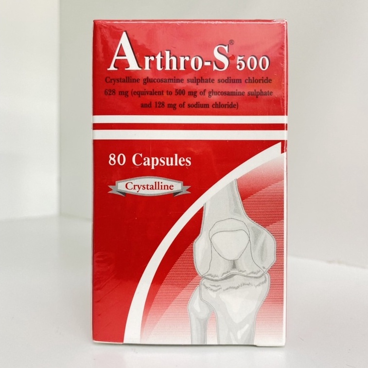 ARTHRO-S 500MG 80เม็ด ปวดข้อ เข่าเสื่อม เพิ่มน้ำหล่อเลี้ยงข้อเข่า ...