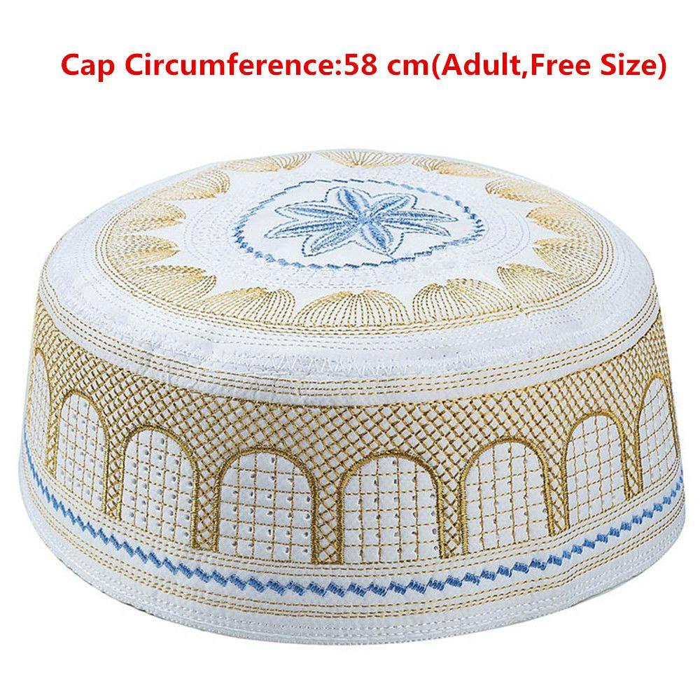 CLEVER Men Muslim Hat Islam Musliman Turban India Caps Embroidery ...