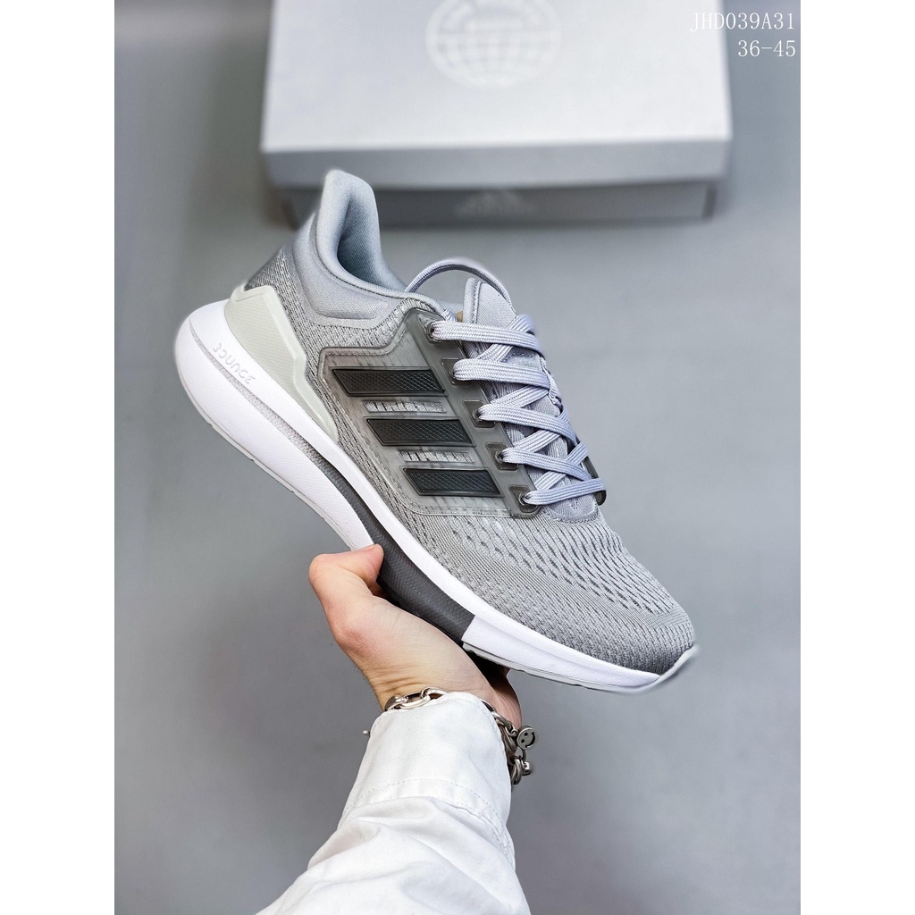 มาตรฐานที่แท้จริง Adidas Adidas EQ21 RUN รองเท้าวิ่งย้อนยุค ตัวรองเท้า ...