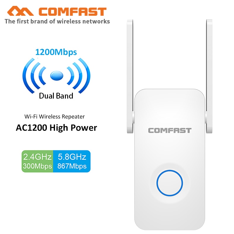 Comfast 1200Mbps Dual Band Ac WIFI Repeater 2.4GHz 5GHz 802.11ac Wifi ...