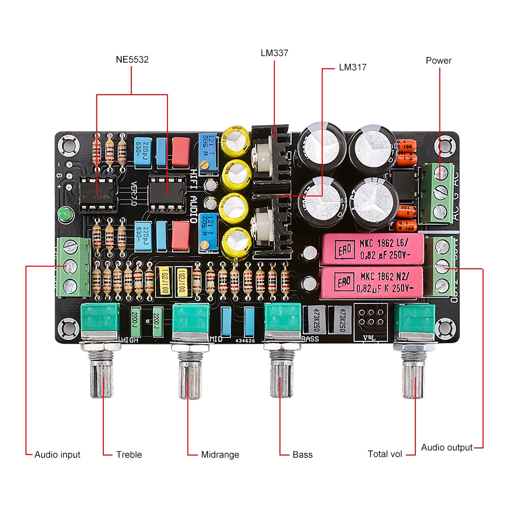 AIYIMA แผ่นบอร์ดโมดูล ขยายเสียง ขนาดเล็ก OPA2604 AD827 NE5532 Hifi - aiyima.th - ThaiPick