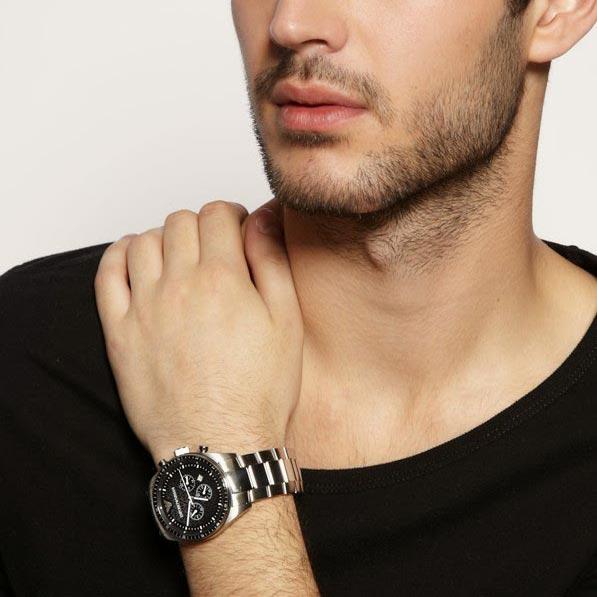 EMPORIO ARMANI นาฬิกาข้อมือผู้ชาย รุ่น AR0585 Sportivo Chronograph ...