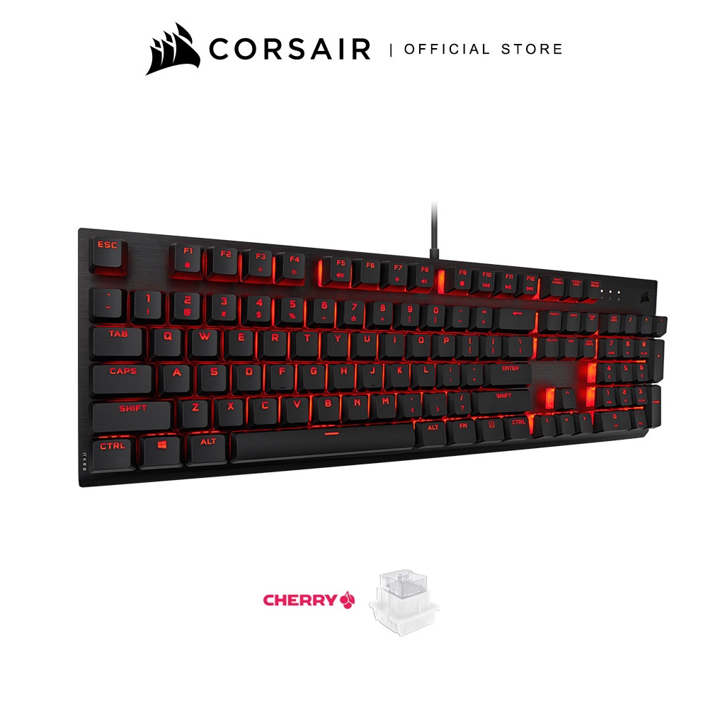 CORSAIR K60 PRO RED LED Mechanical Gaming Keyboard CHERRY VIOLA THAI ...