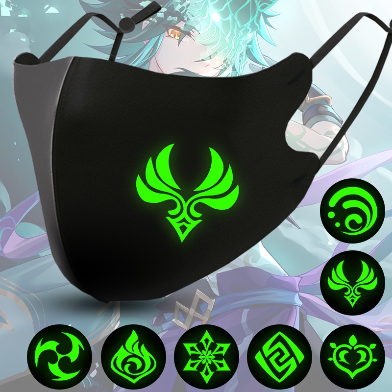anime genshin impact cosplay mask costume accessories xiao tartaglia hu ...