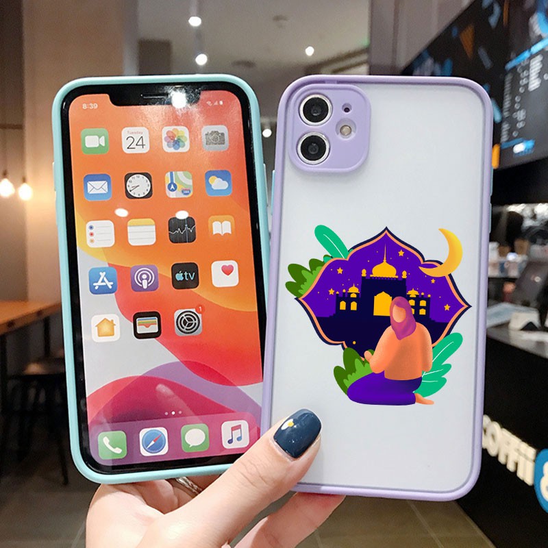 iPhone 7 8 Plus SE 2020 11 Pro Max iPhone7 iPhone8 iPhone11 พลาสติกแข็งด้านกลับ TPU กรอบกันชน ...