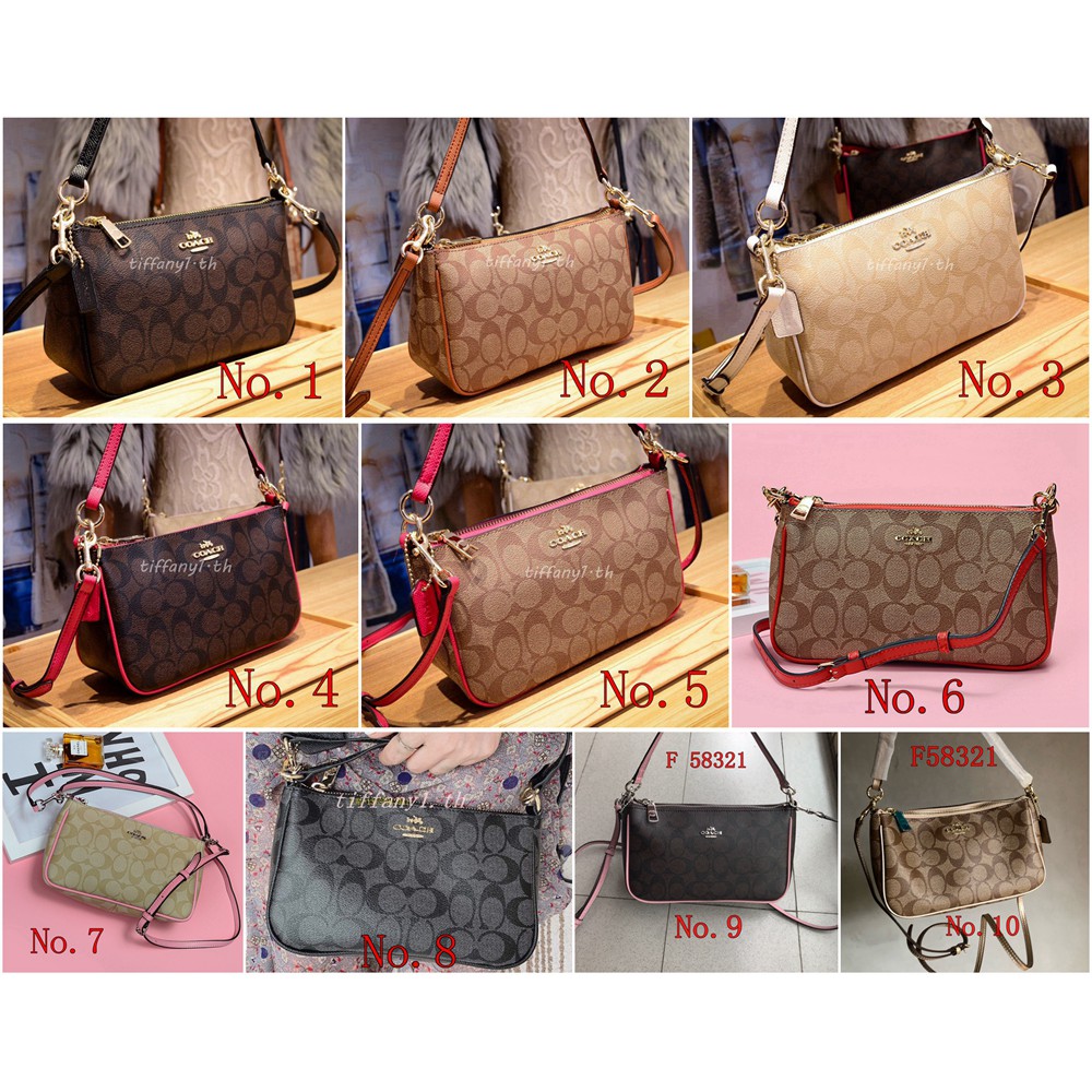 COACH แท้ C F36674 F58321 O กระเป๋าสะพายข้างผู้หญิง A (ตั๋วเล็ก ถุง ...