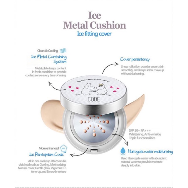 *PRE*Code x Moomin ice metal cushion | Shopee Thailand