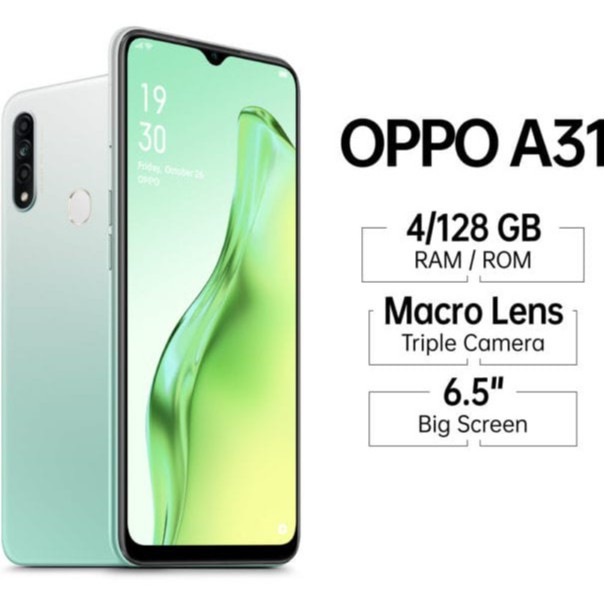 Oppo A31(2020)จอ 6.5 นิ้ว(Ram4GBRom128GB)กล้องดิจิตอล12MP2MP2MP(Triple ...