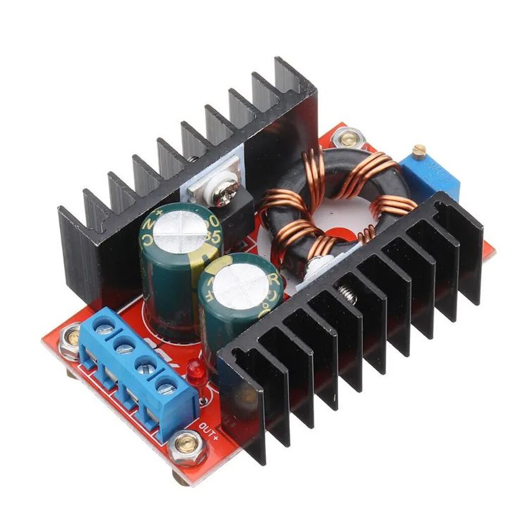 โมดูลเพิ่มแรงดัน step up DC-DC 10-32V to 12-35V 150W 6A Car Notebook ...