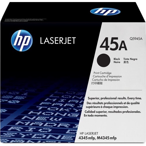 Original HP Q5945A (45A) Black ตลับหมึกโทนเนอร์ แท้ LaserJet 4345mfp ...
